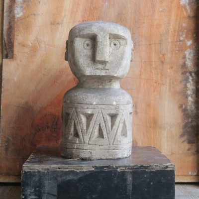 PRIMITIVE STONE STATUE FAT 30 CM UNIQUE ITEMS